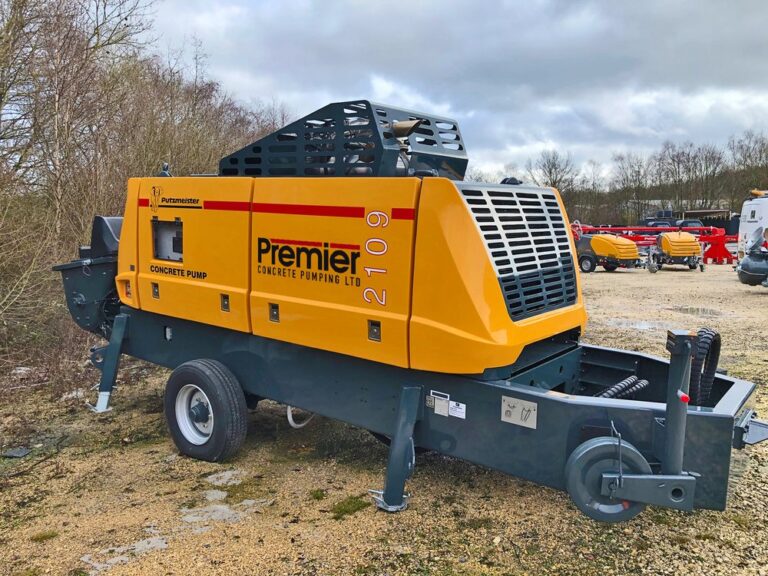 PM90 Static/Trailer Mounted Concrete Pump - Premier Concrete Pumping Ltd